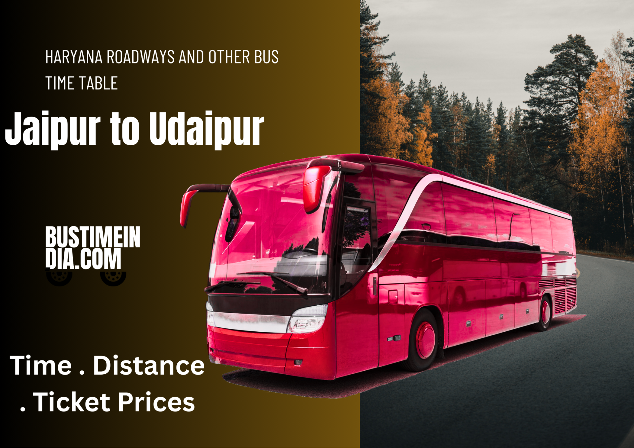 Jaipur to Udaipur Bus Time Table 2026 – Rajasthan Roadways (RSRTC ...