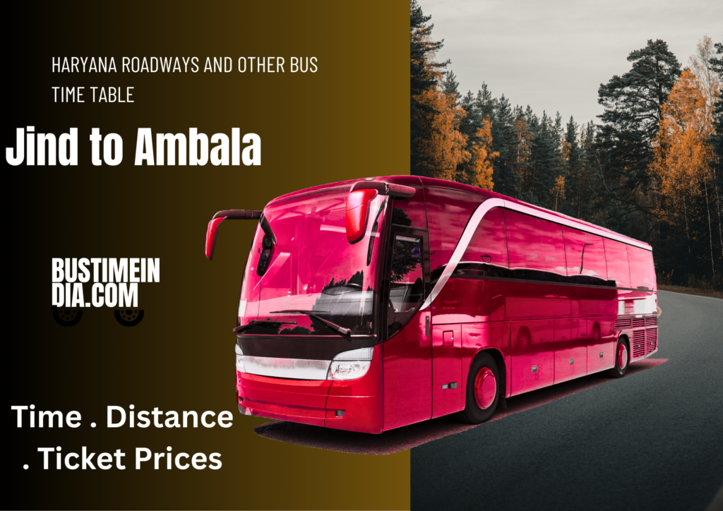 Jind To Ambala Bus Time Table 2026 – Haryana Roadways & Private Buses ...